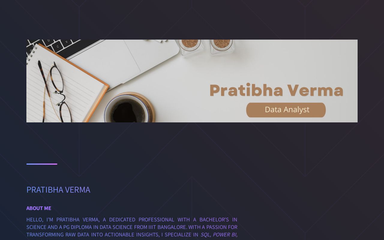 Pratibha verma portfolio